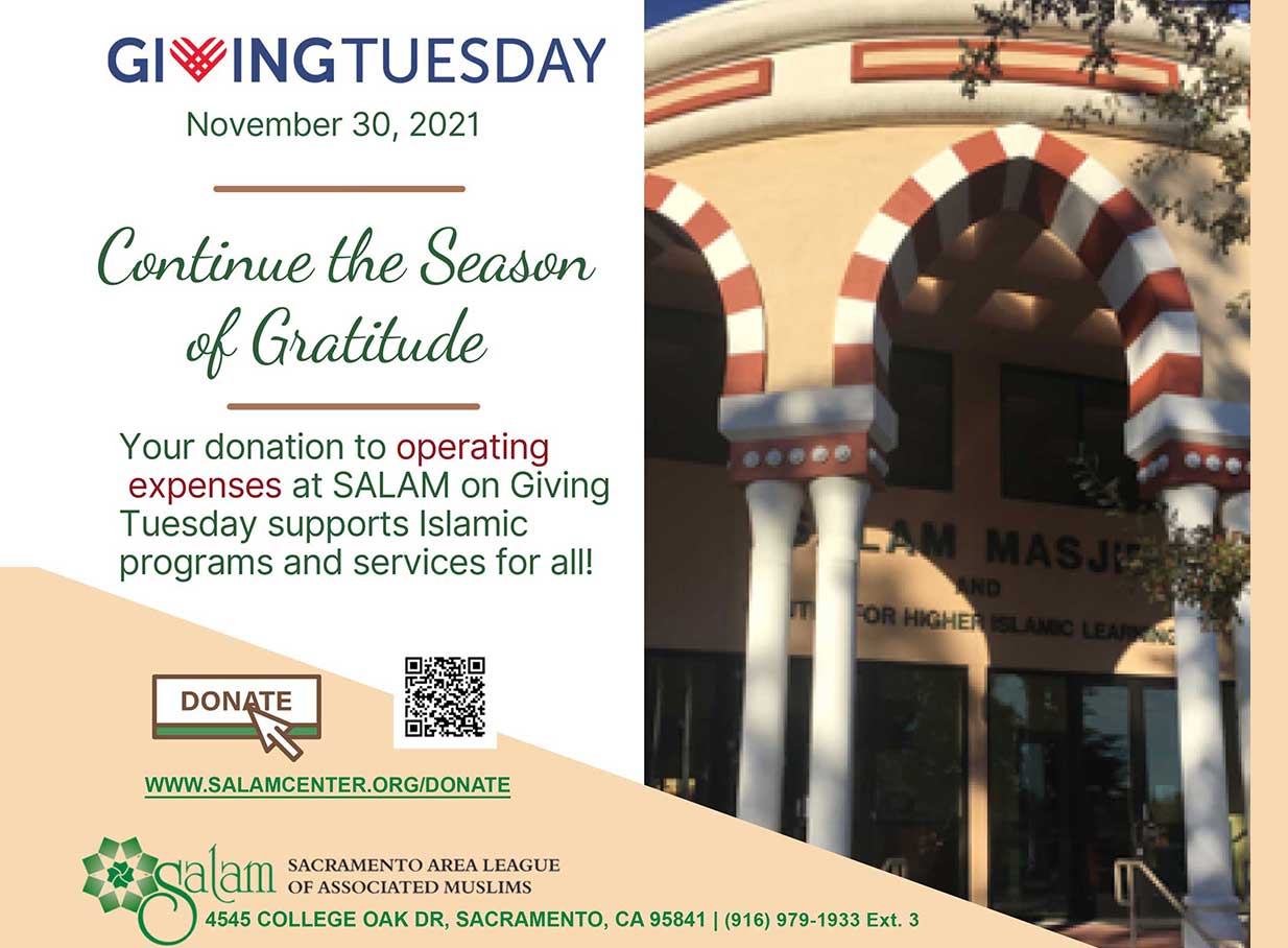 Continue the Season of Gratitude - SALAM Islamic Center