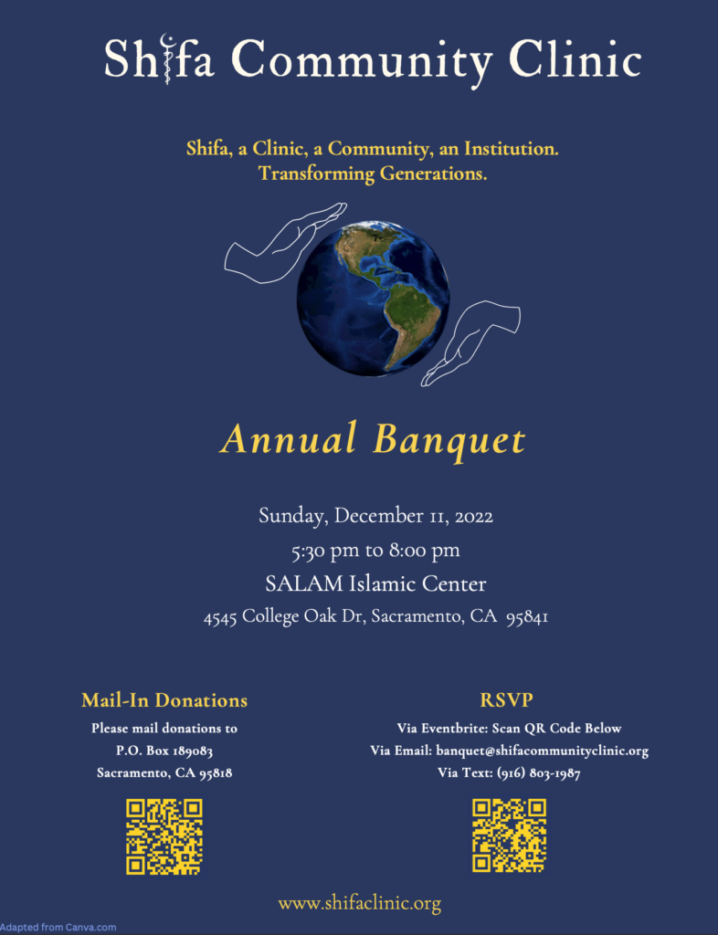 Shifa's Clinic Banquet - SALAM Islamic Center