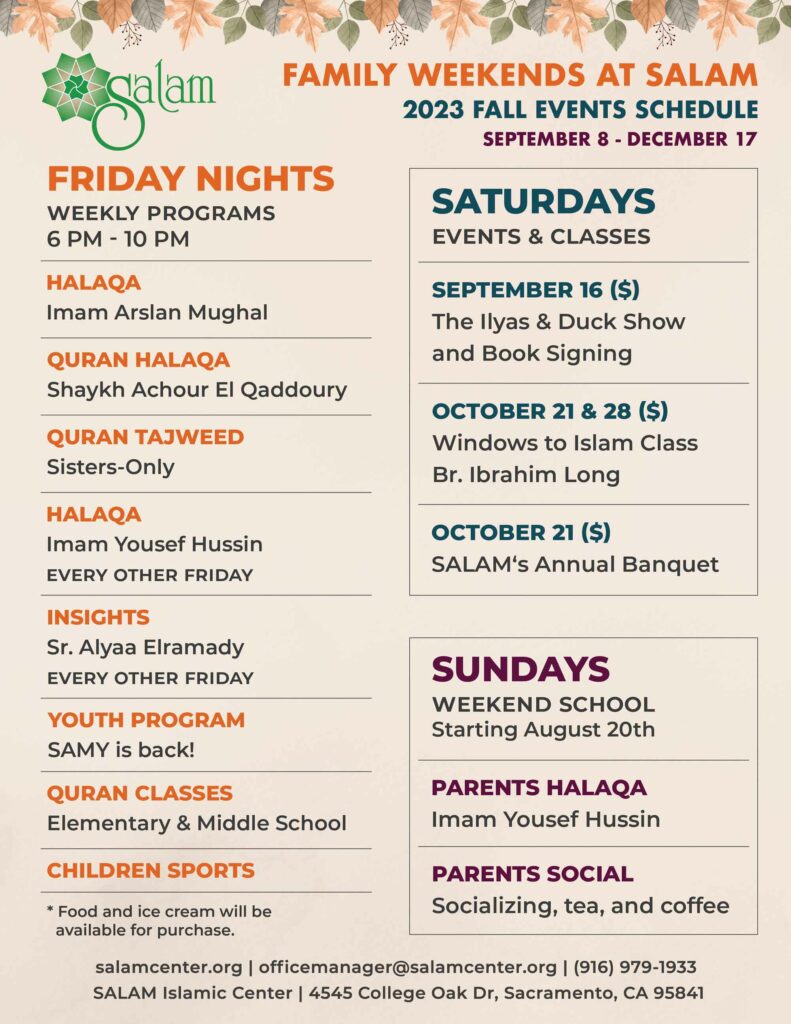 Halaqa with Imam Yousef - SALAM Islamic Center