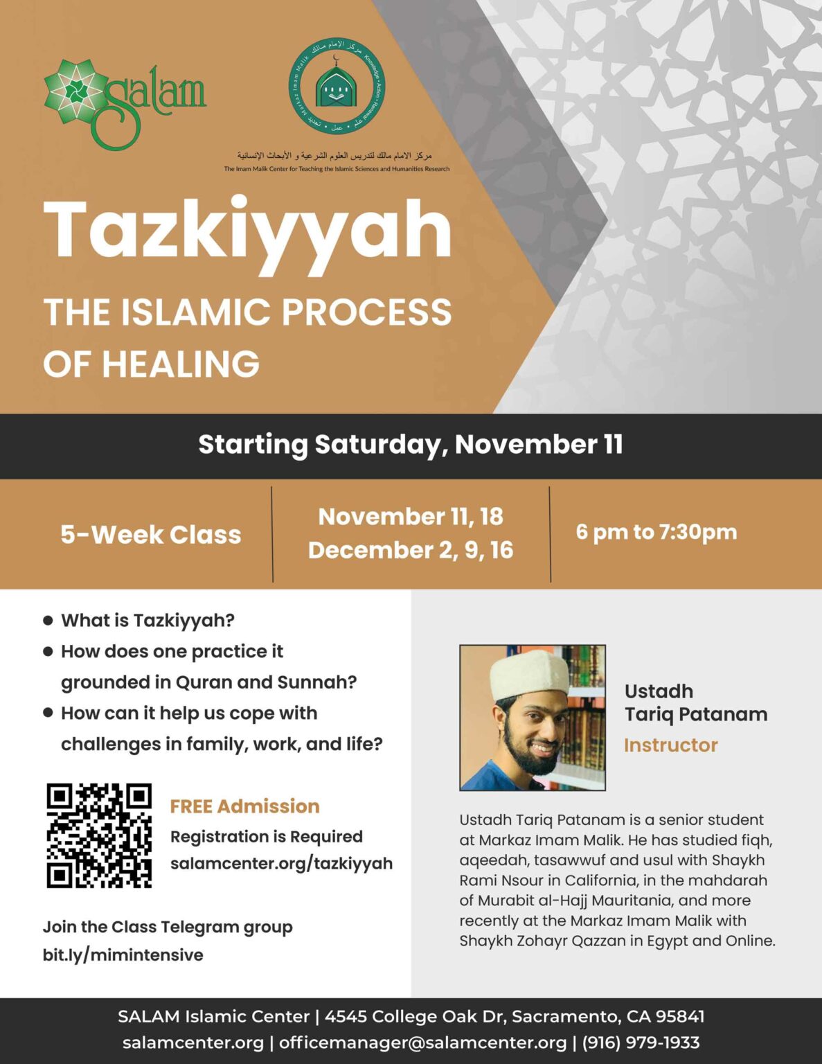 Tazkiyyah: The Islamic Process of Healing - SALAM Islamic Center