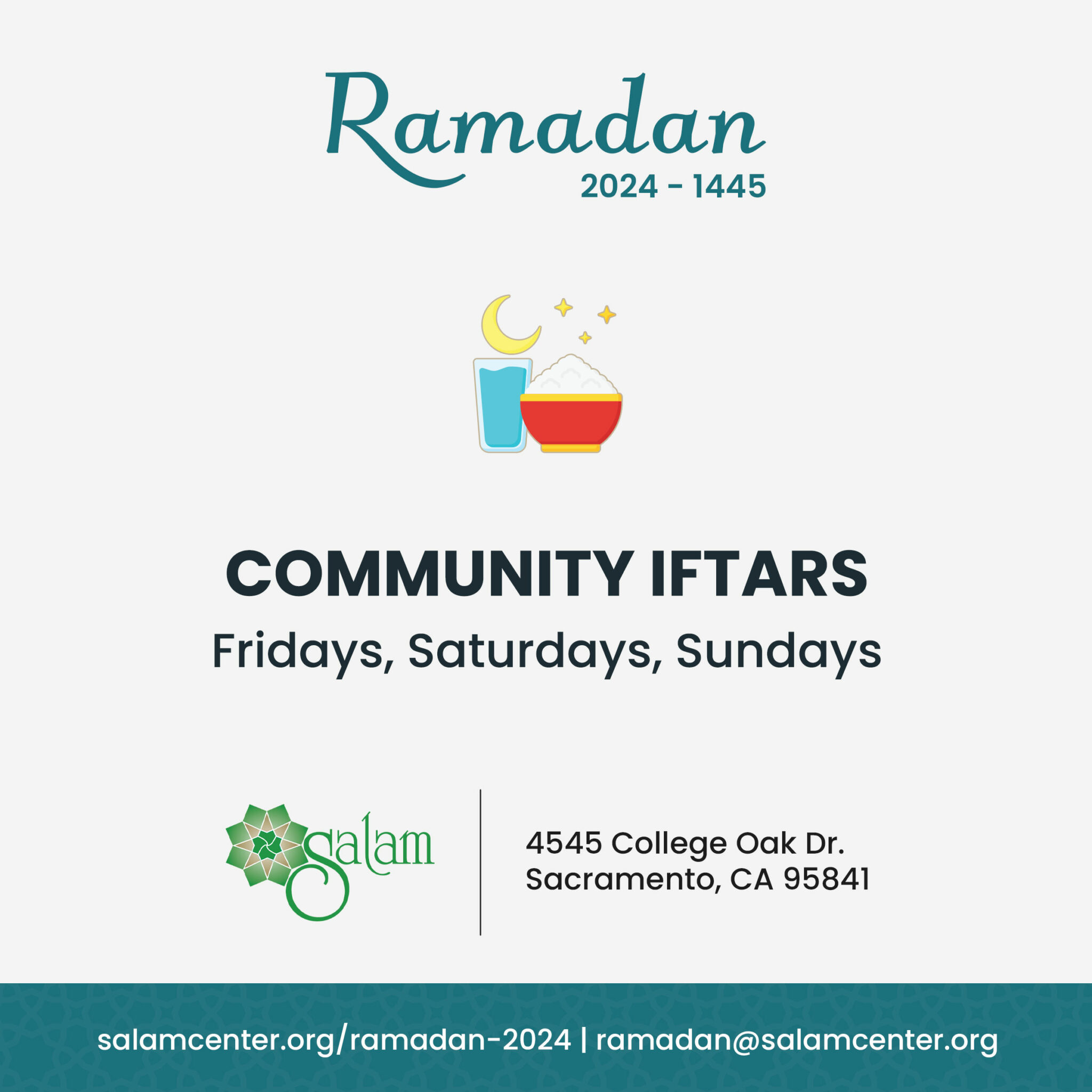 Community Iftars - SALAM Islamic Center